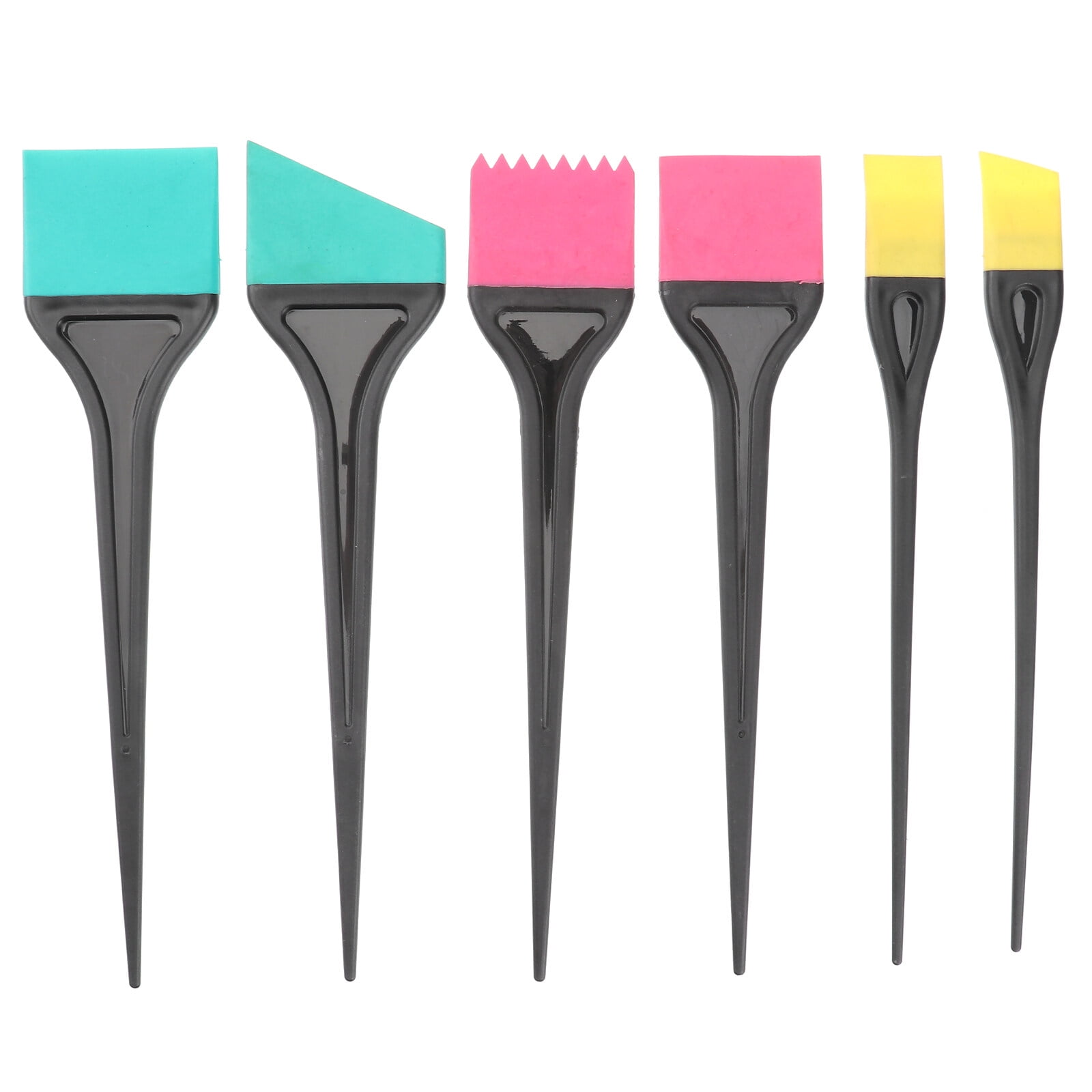 6pcs Silicone Hair Dyeing Brush Professional Coloring Applicator Tool ...