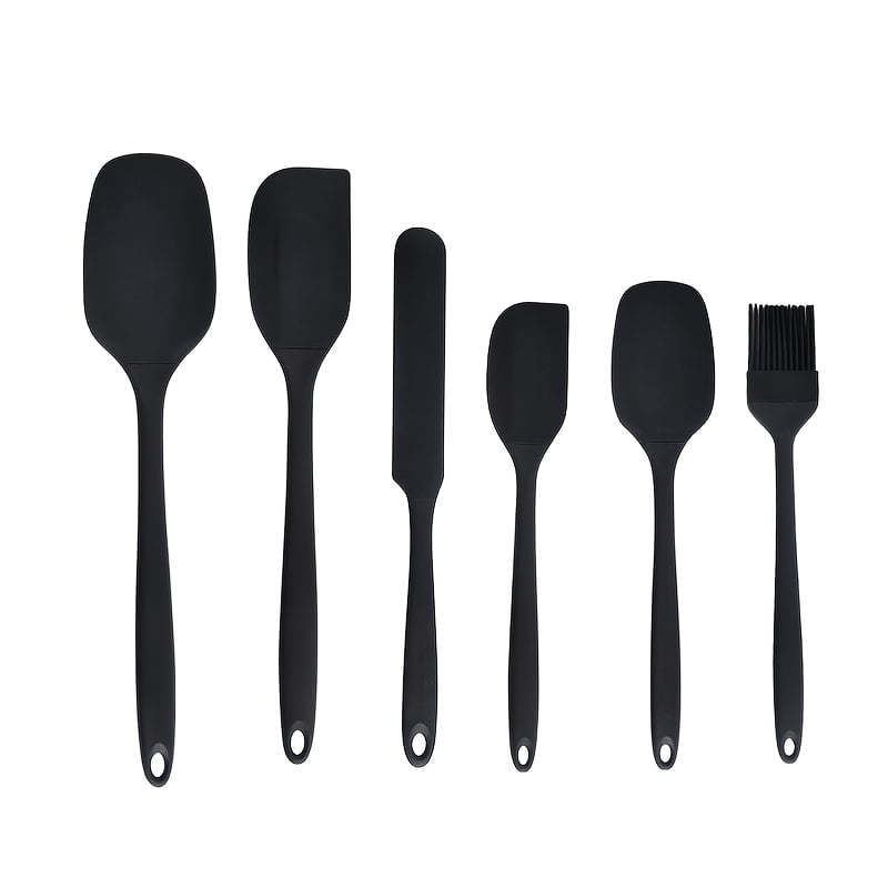 6pcs Silicone Kitchen Cooking Tools Baking Tools Nordic Color Large ...