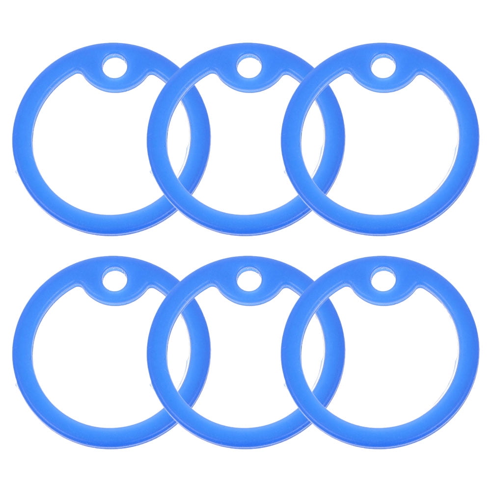 6pcs Silicone Pet Tag Silencers Name Tag Rings Convenient Dog Collar ...