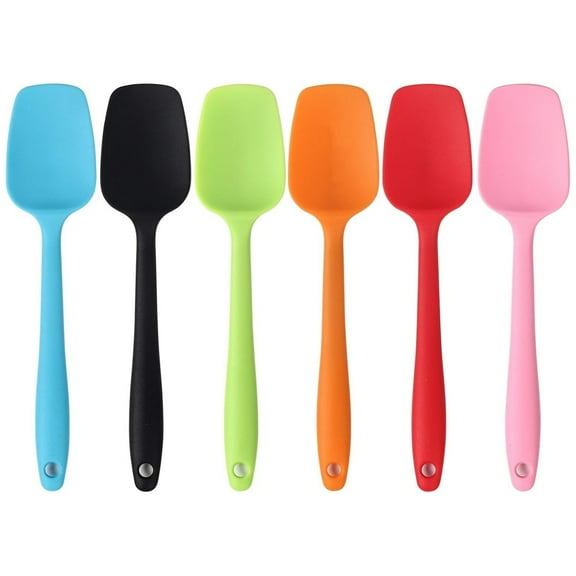 BPPEG Silicone Spatulas,12 Inch Small Rubber Spatula Seamless One Piece ...
