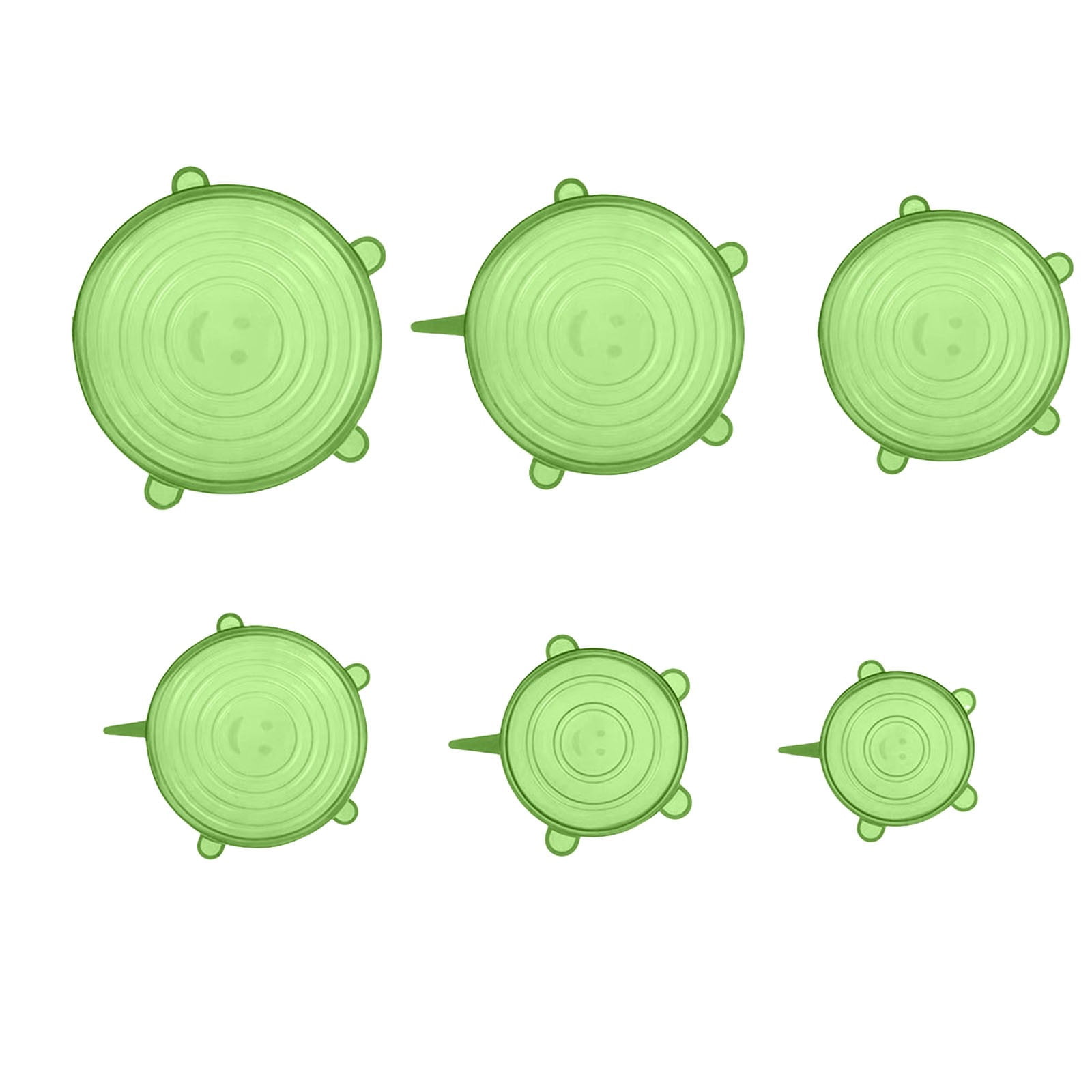 6pcs Silicone Stretch Lids Reusable Food Storage Lids For Bowls 6 ...