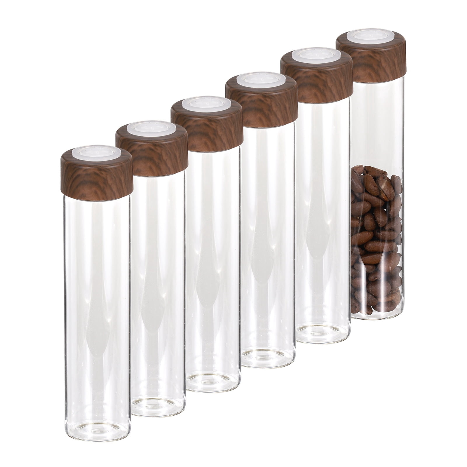 6pcs Single Dose Coffee Bean Storage, 60ml Coffee Bean Container Dosing ...
