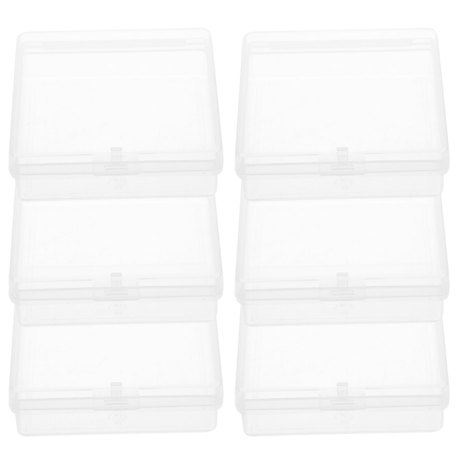6pcs Small Bead Organizers Plastic Storage Cases Mini Clear Bead ...