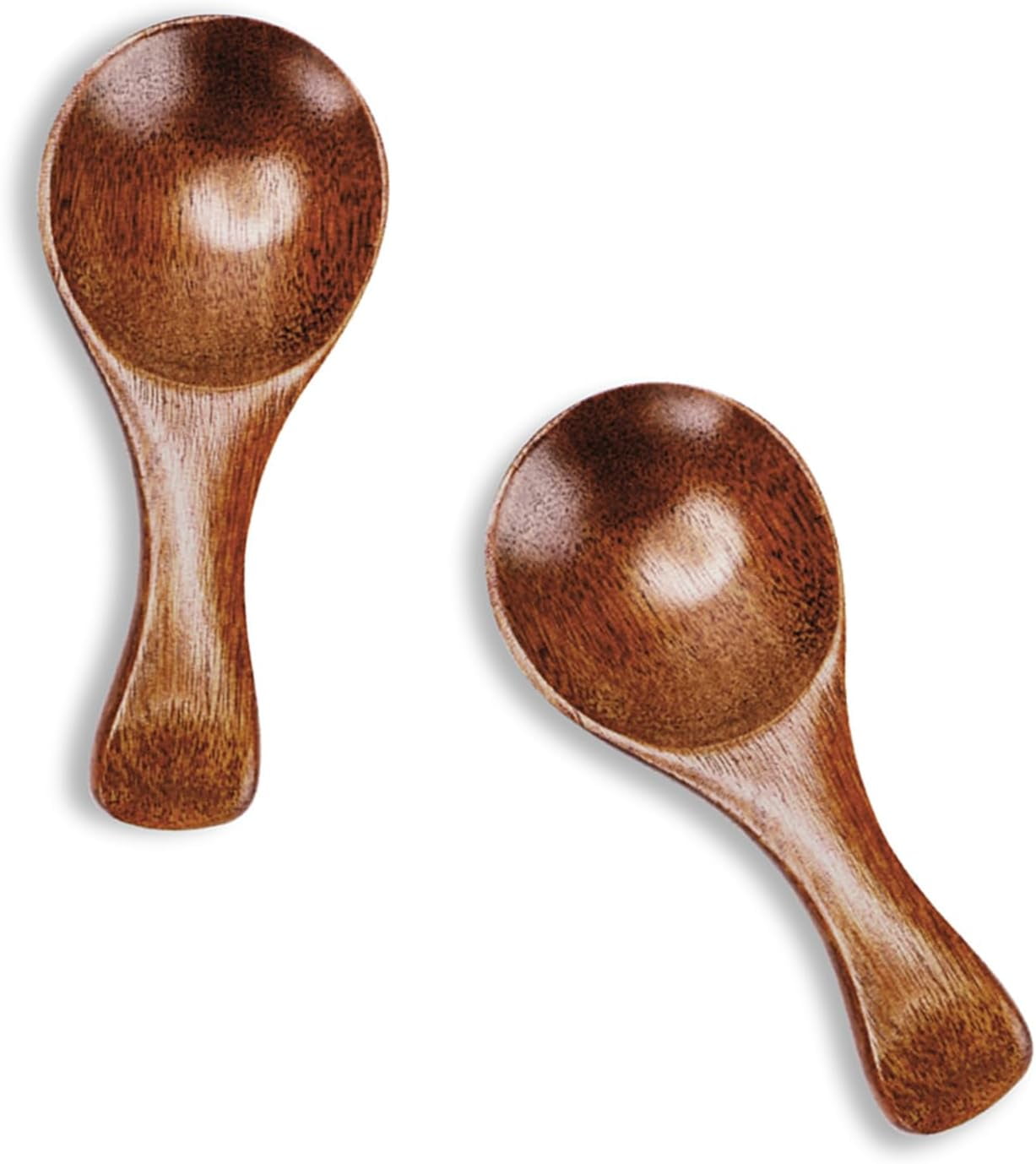 6pcs Small Wooden Spoons, 3.2inch Small Wooden Spoons for Honey, Brown ...