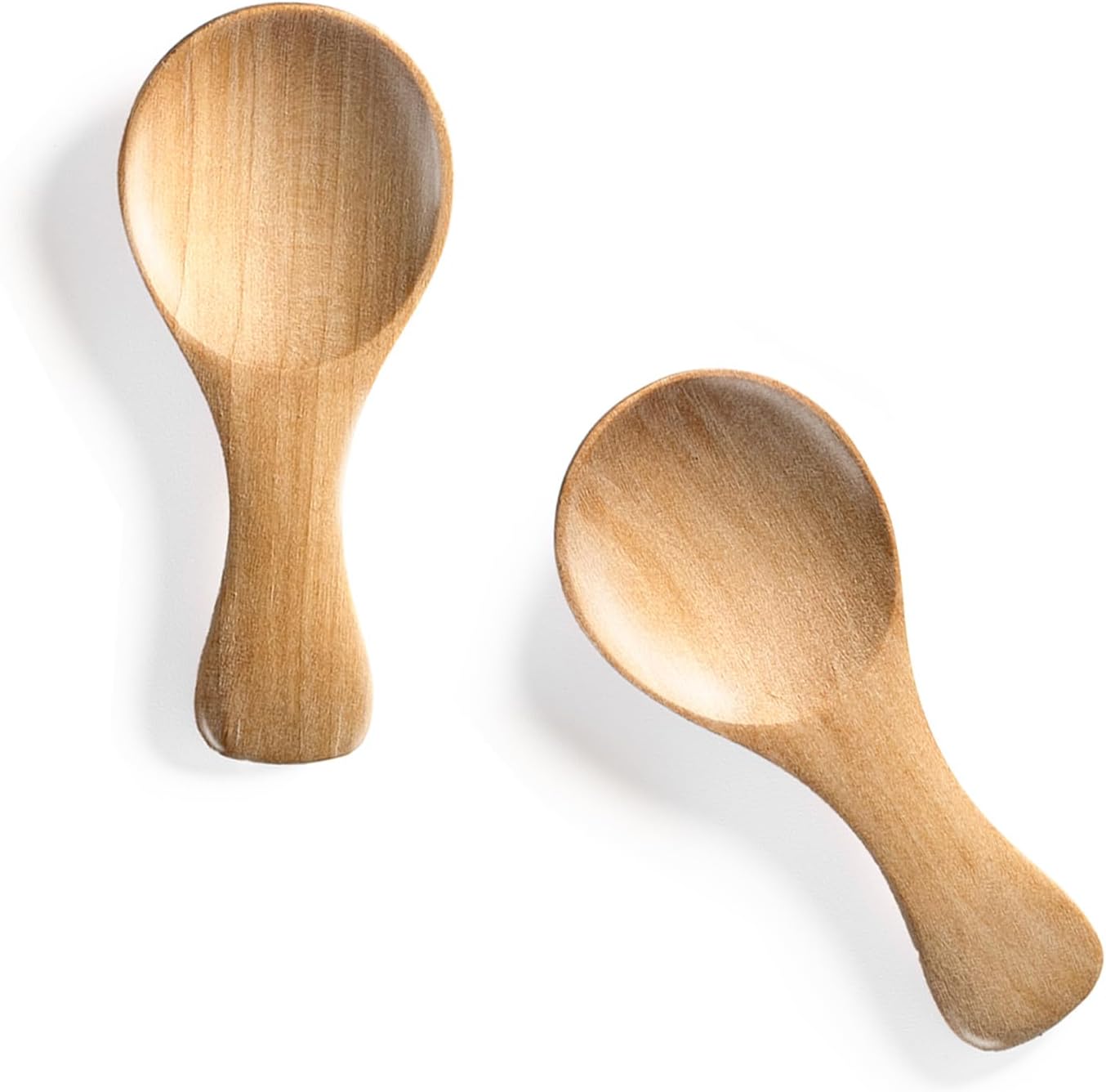 6pcs Small Wooden Spoons, 3.2inch Small Wooden Spoons for Honey, Brown ...