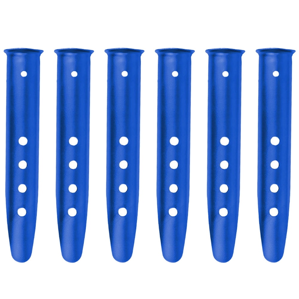 6pcs Snow and Sand Tent Stakes Pegs - Aluminum U-Shaped Tent Pegs Tent ...