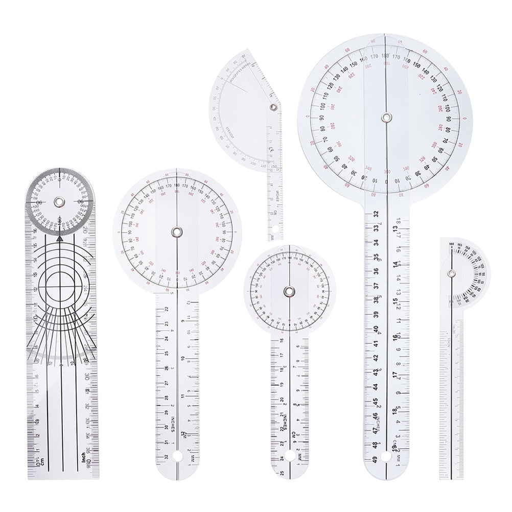 6pcs Spinal Goniometer Finger Goniometer 360 Degree Medical Goniometer ...