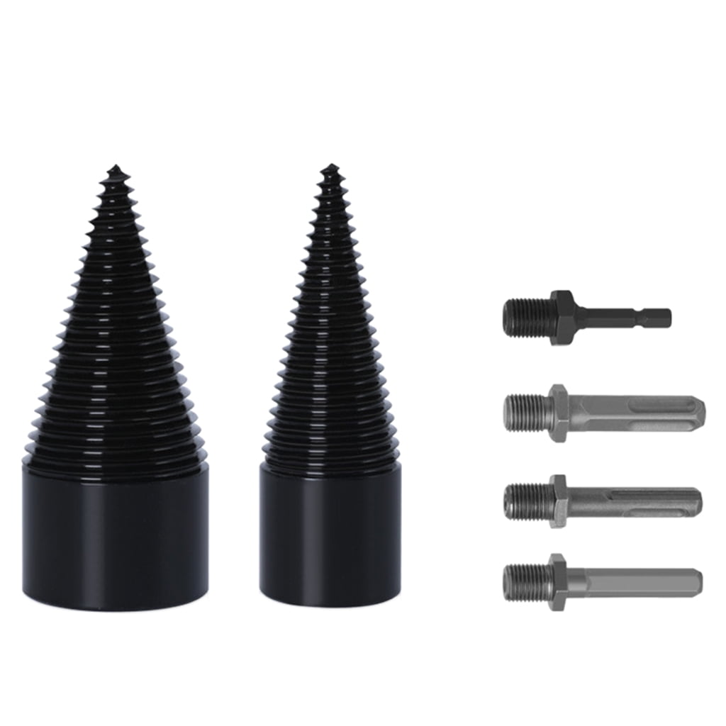 6pcs Splitter Drill Bits Drill Screw Cone Driver Firewood Drill Set ...