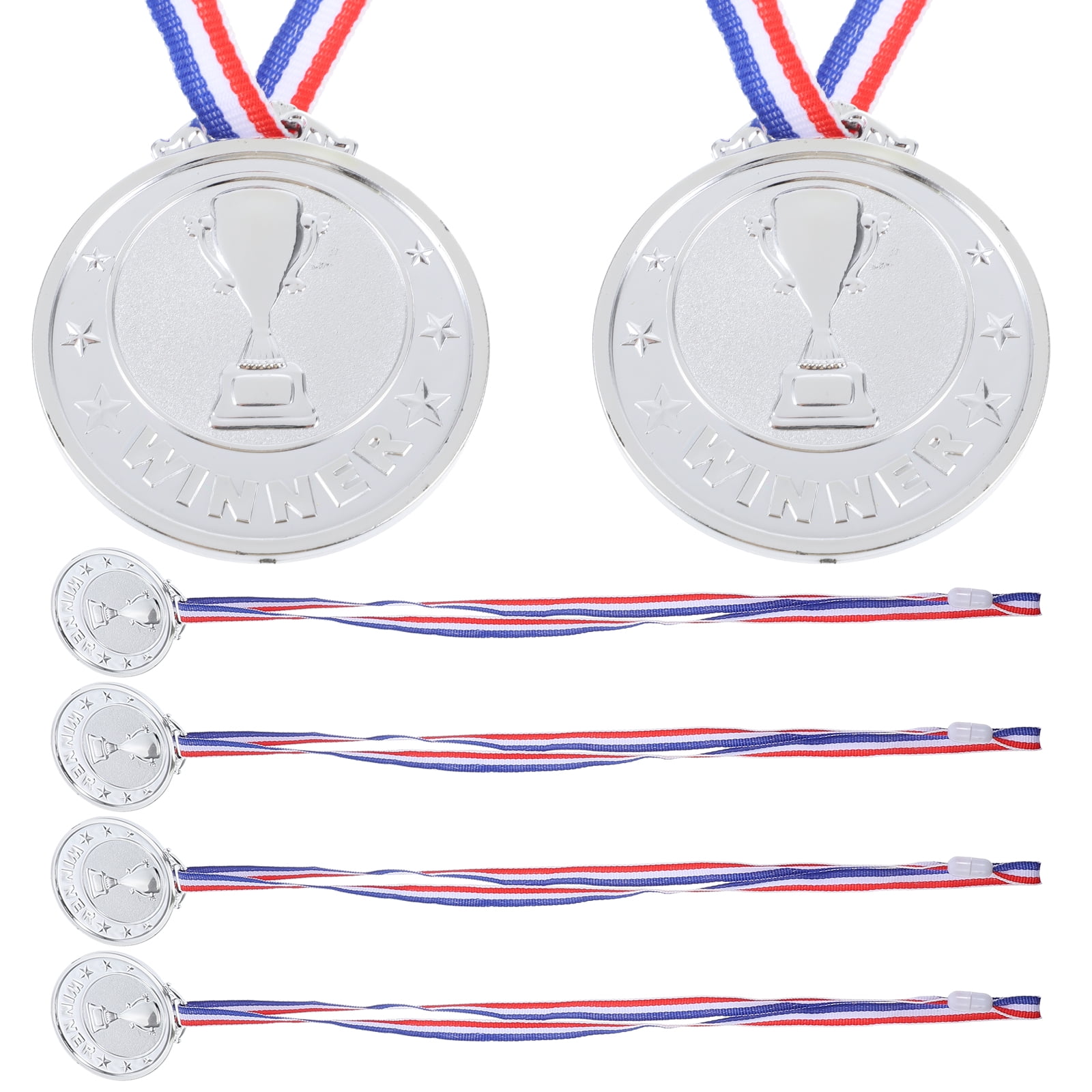 6pcs Sports Meet Medals Delicate Plastic Medals Decorative Medal Toys ...