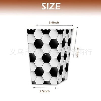 6pcs Sports Themed Party Favors Popcorn Boxes For Football Party ...