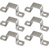 6pcs Square Tube Clamp Bracket Pipe Clamp Pipe Support Base Hanger ...