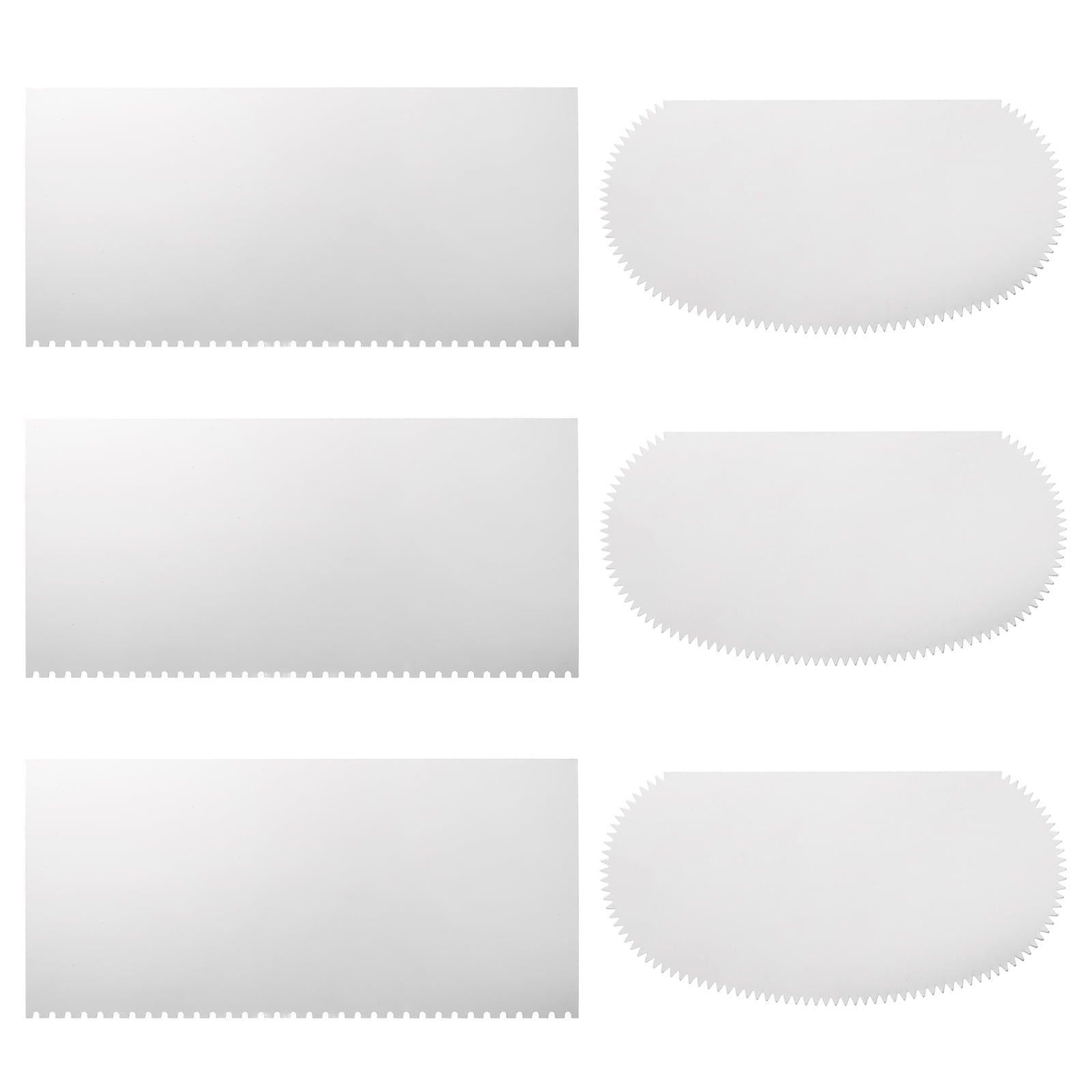 6pcs Stainless Steel Clay Scraper 3.94" 5.51" Pottery Steel Clay ...