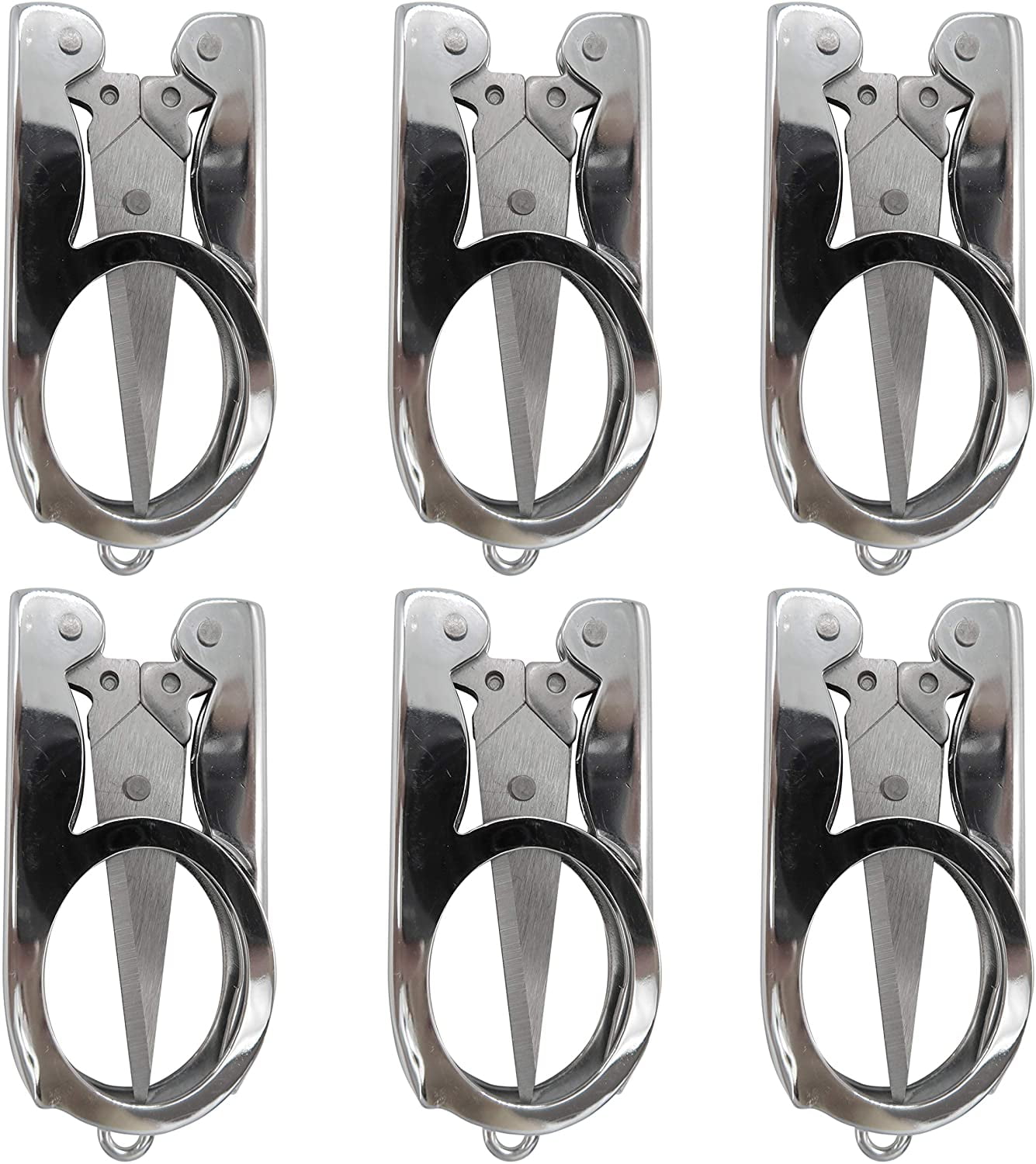 6pcs Stainless Steel Folding Pocket Portable Foldable Mini Travel ...