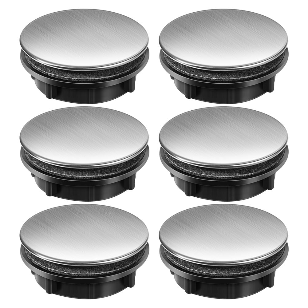 6pcs Stainless Steel Sink Hole Plugs Kitchen Sink Hole Cap Faucet Hole ...