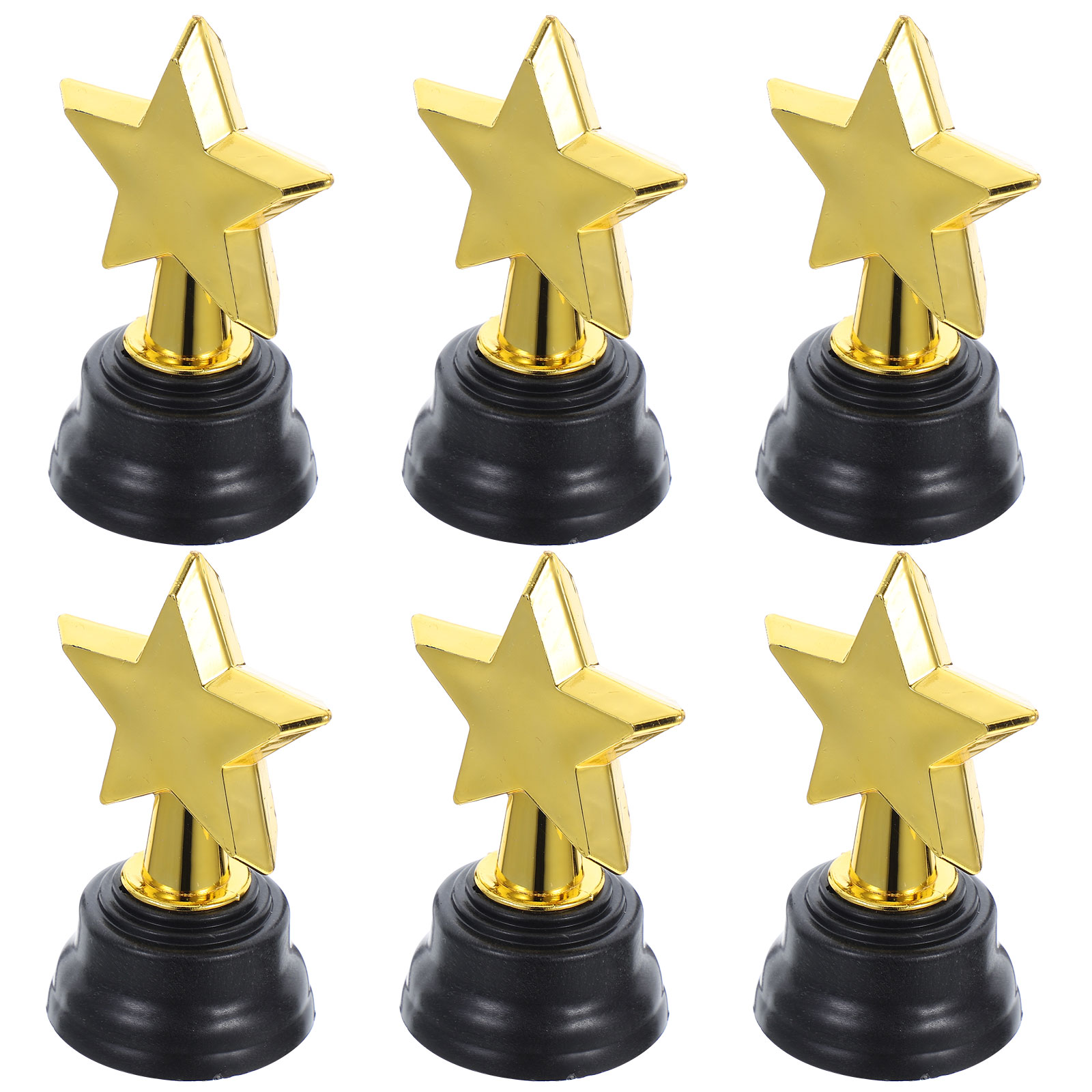 6pcs Star Trophy Awards For Kindergarten Students Plastic Star Trophies ...