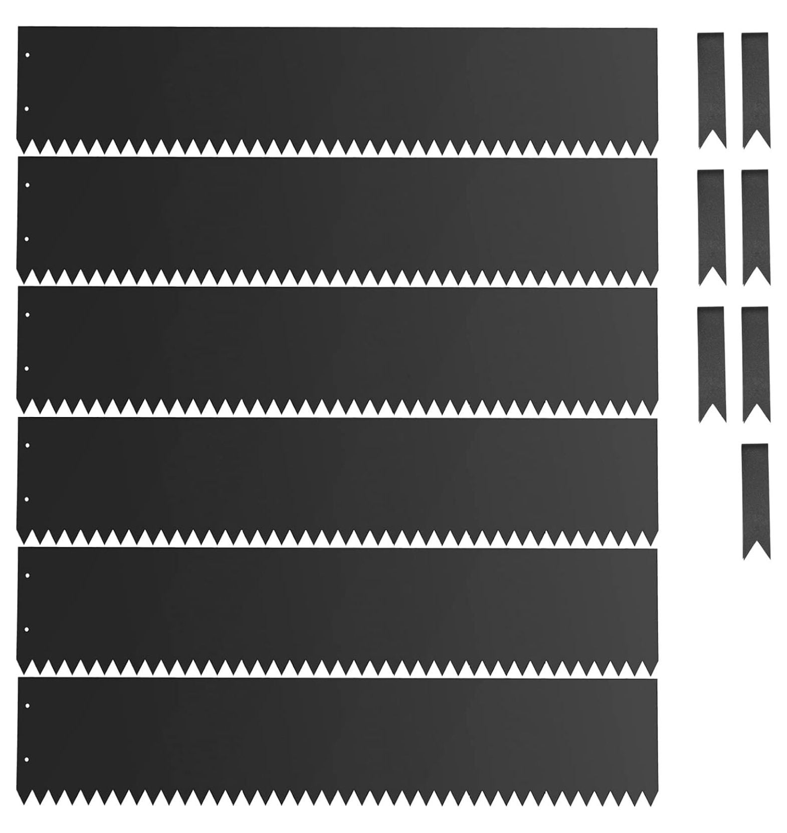 6pcs Steel Landscape Edging 40 X 8 Inch Metal Landscape Edging 8 Inch