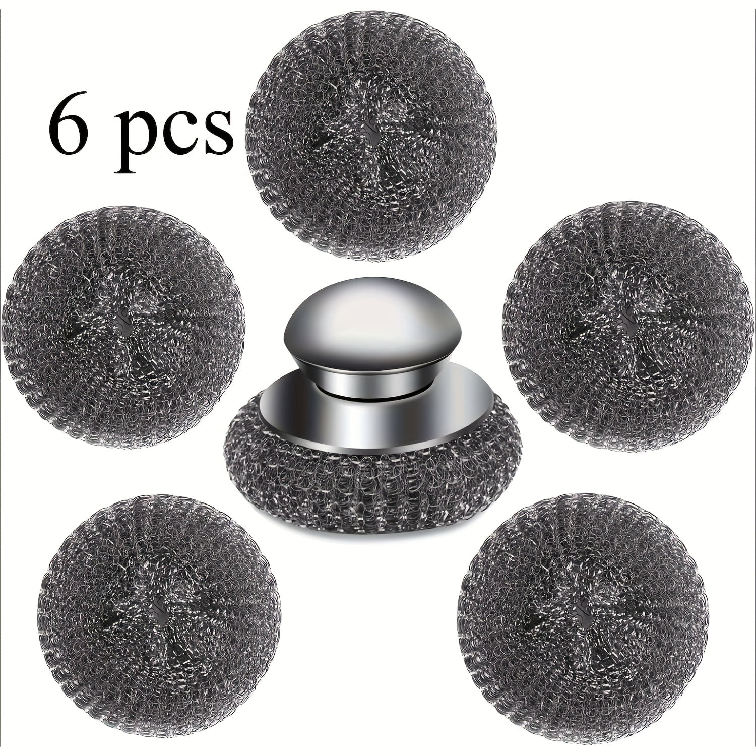 6pcs Steel Wire Scrubbing Strip Replacement Coil Pad, Stainless Steel ...