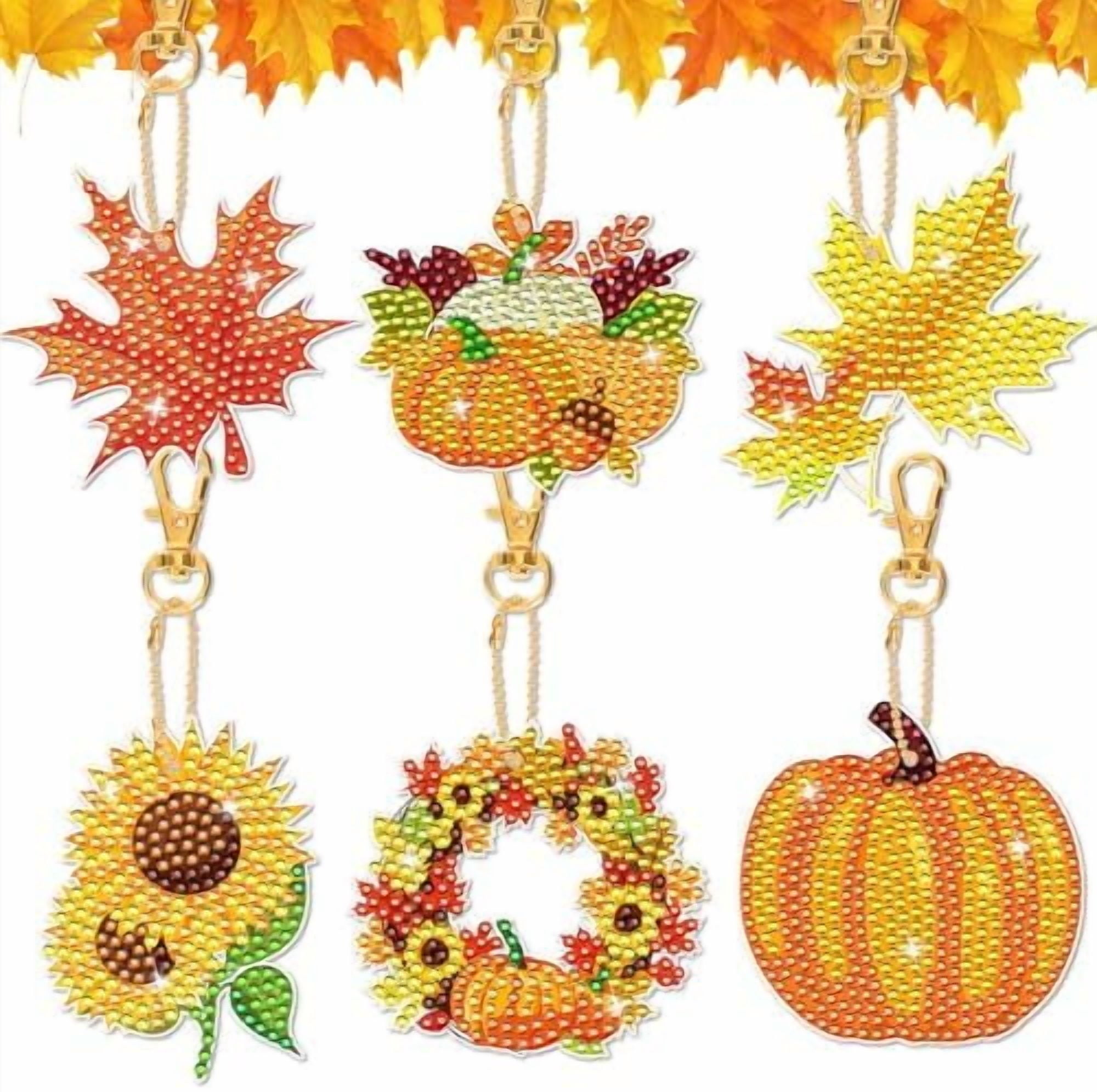 6pcs Thanksgiving Diamond Art Painting, DIY Autumn Diamond Art Painting ...