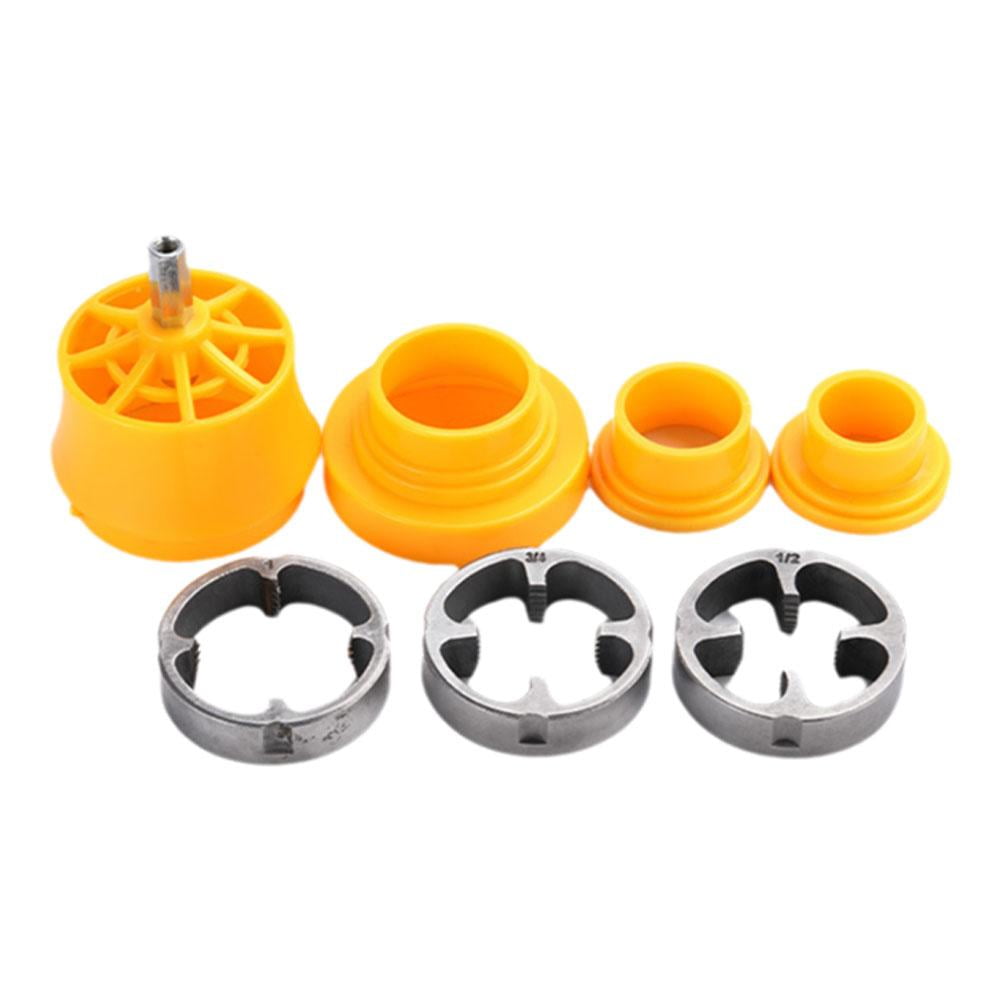 6pcs Thread Maker Tools Kit Plastic Pipe Thread Die Kit Plumbing Tools ...