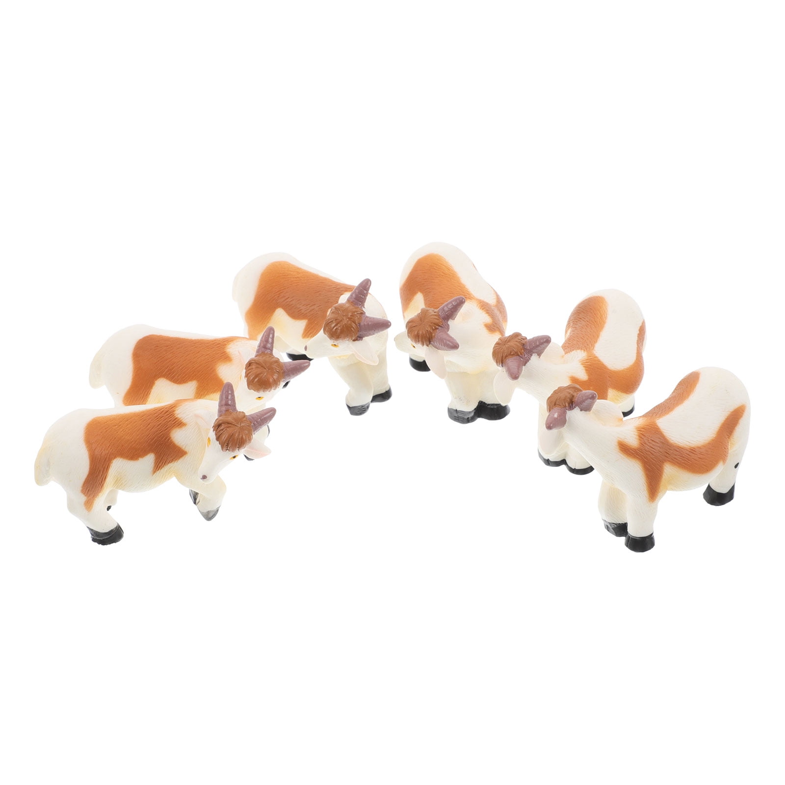 6pcs Tiny Goats Small Plastic Goats Mini Goats Figurines Plastic Goats ...
