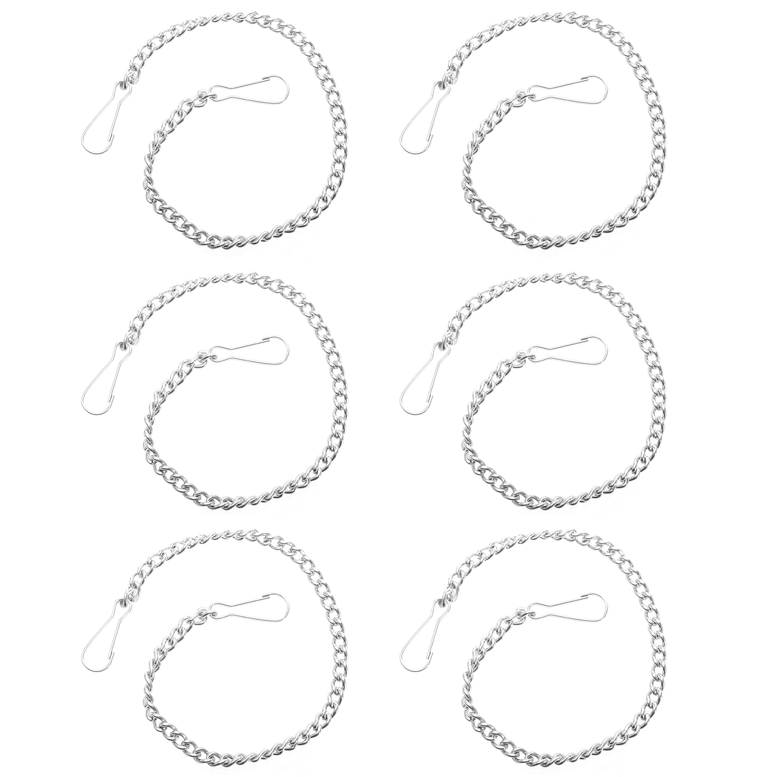 6pcs Toilet Baffle Replacement Chain Metal Toilet Flapper Chain for ...