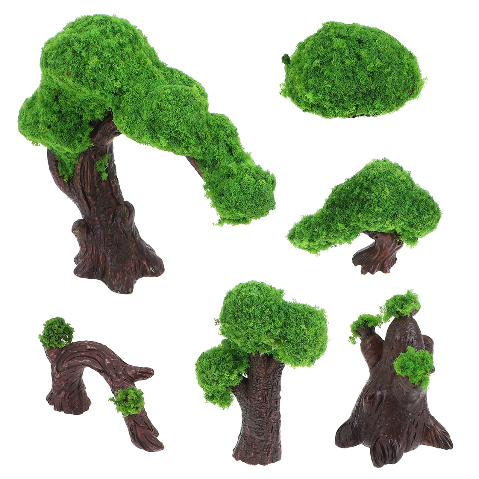 6pcs Toy Trees Model Tree Mini Crafts Train Scenery Architecture Trees ...