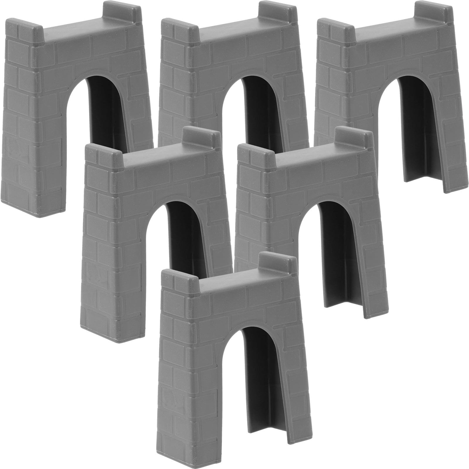 6pcs Train Bridge Support Risers Train Bridge Parts Kids Pretend Play ...