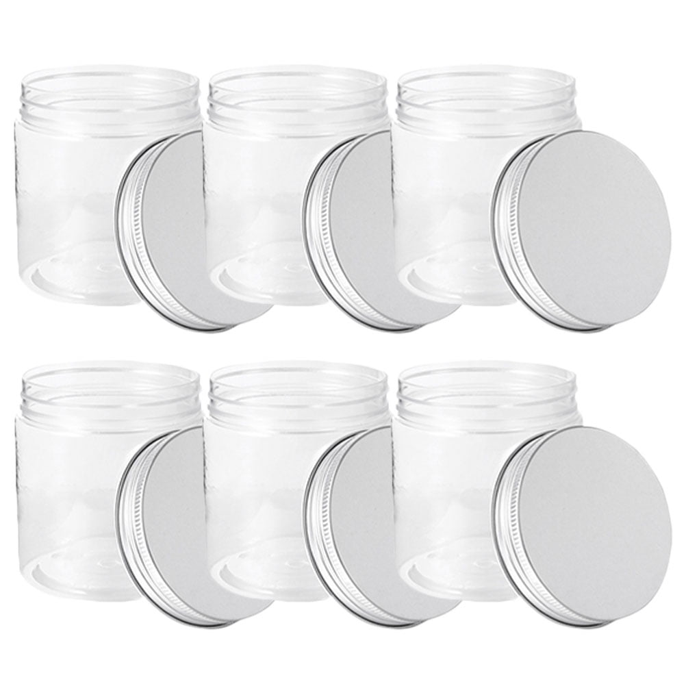 6pcs Transparent Mason Canning Jars With Lids Reusable Mason Jars ...