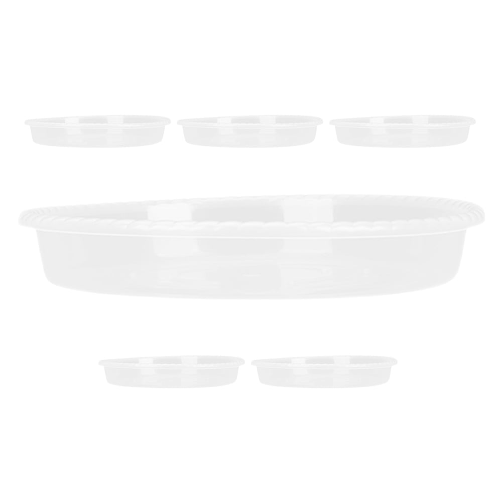 6pcs Transparent Plastic Plant Saucer 10 In Round Plant Water Trays For ...
