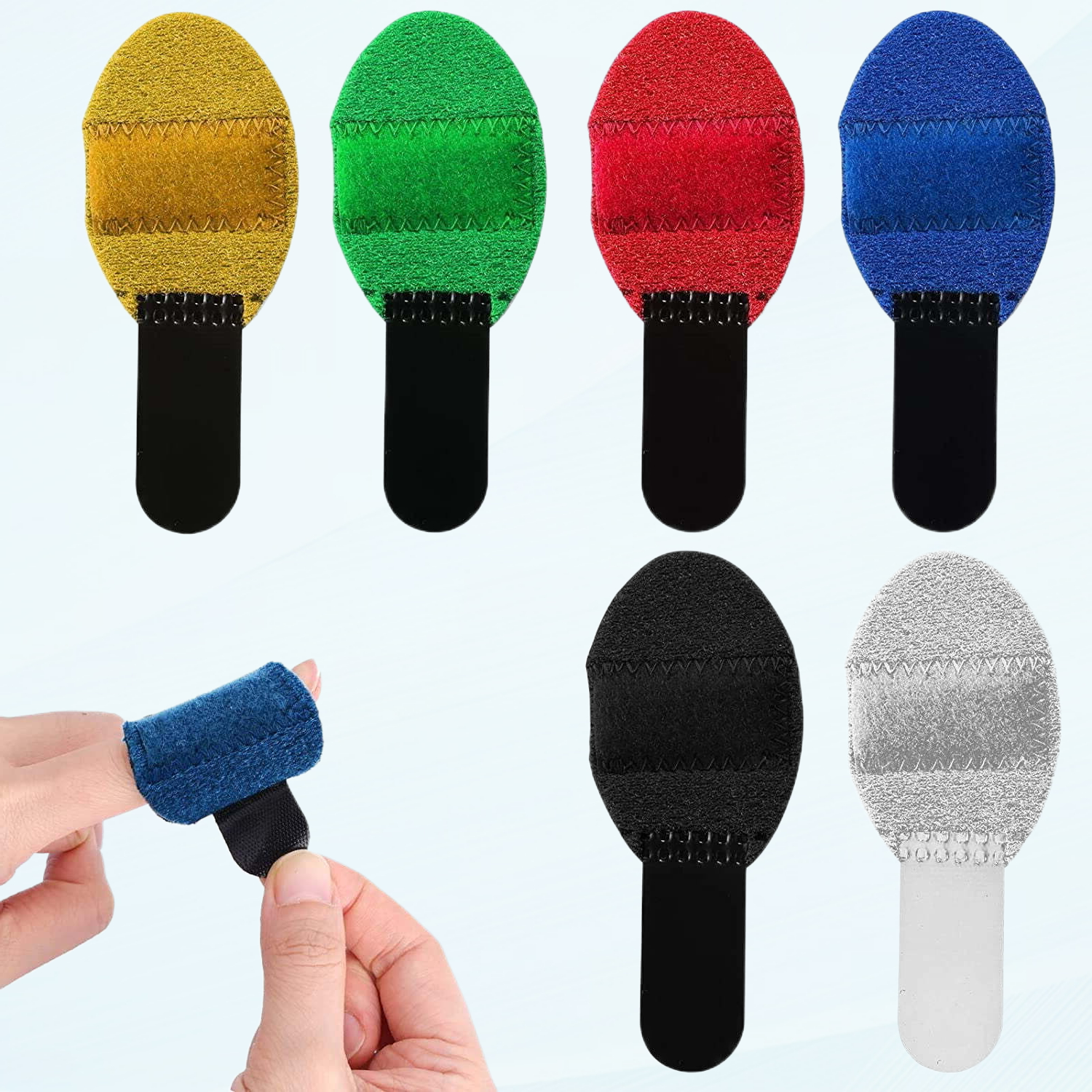 6pcs Trigger Finger Splints, Small Size Soft Fabric Finger Splints ...