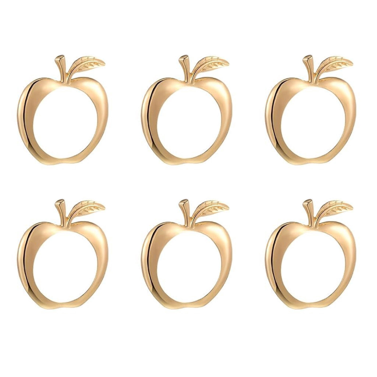 6pcs Unique Napkin Buckles Simple Creative Fruit Napkins Rings Dinner ...