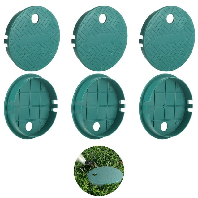 Coofit 6pcs Valve Box Cover Lid, Green Plastic Replacement for ...