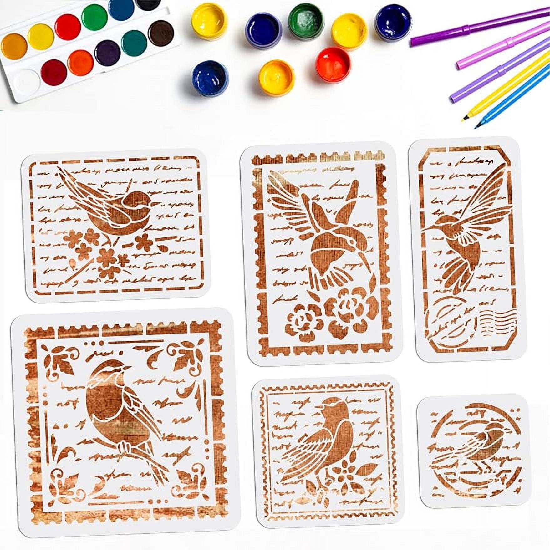 Rustic Bird Stencils