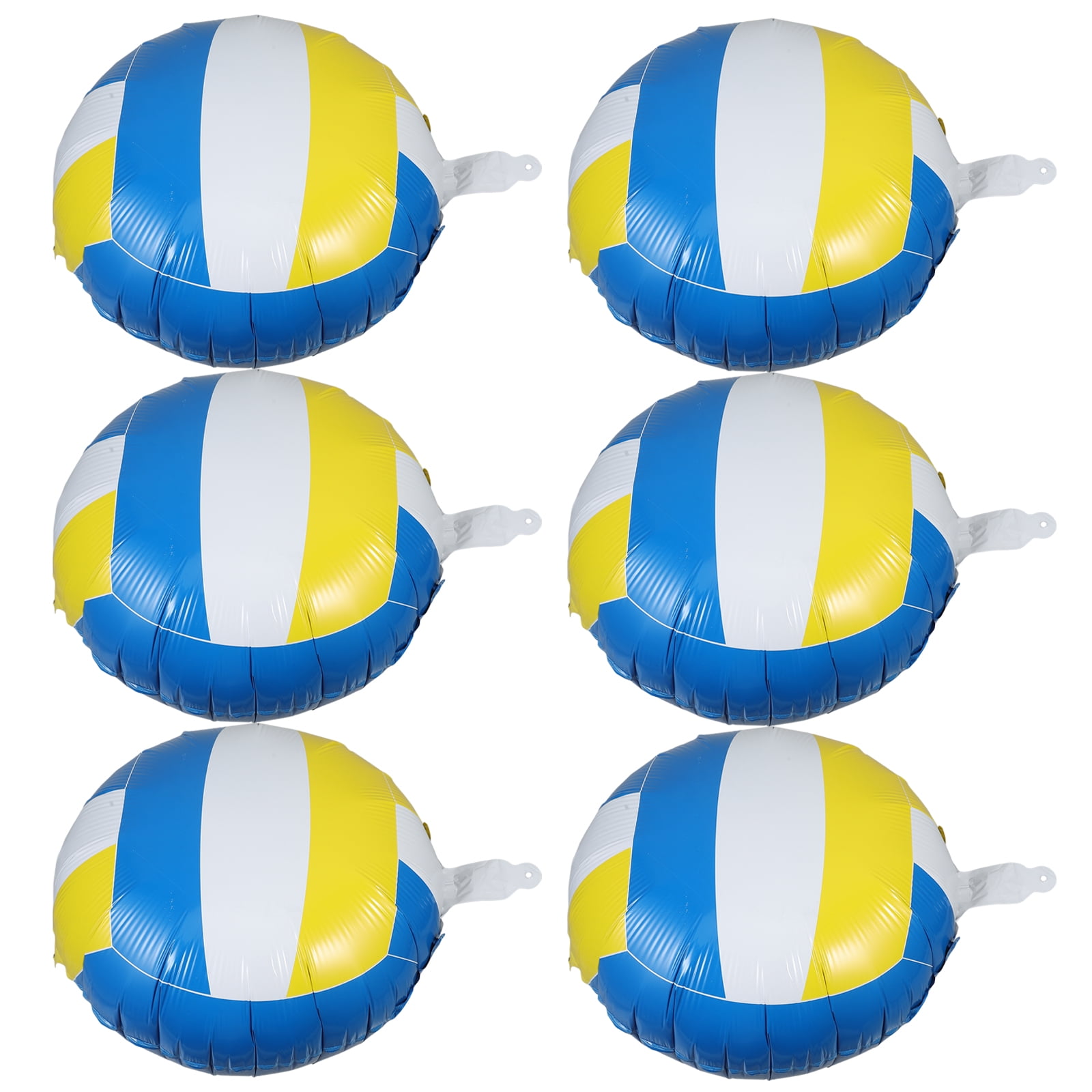 Volleyball Balloon Party Supplies for Decor 6pcs Multi Aluminum Film ...