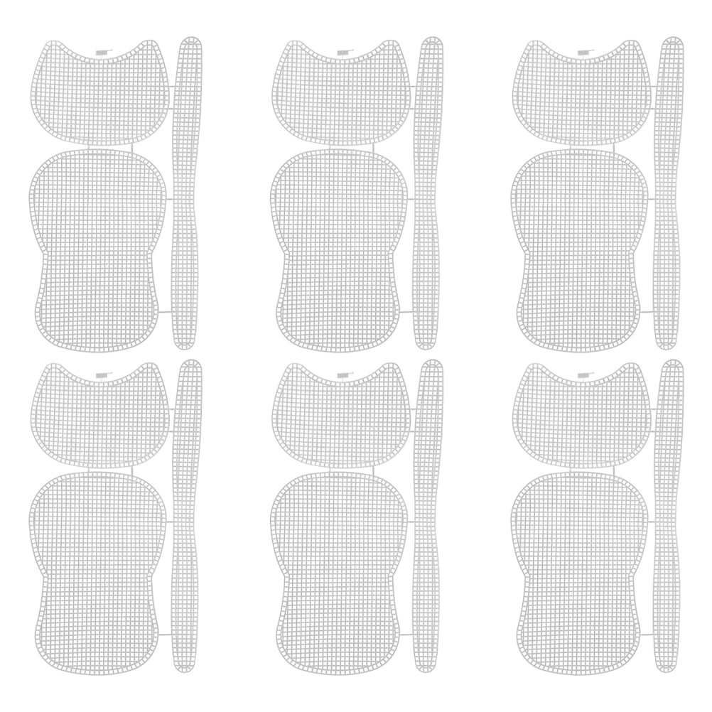 6pcs Weaving Grid Plates DIY Grid Plates Plastic Mesh Boards Bag ...