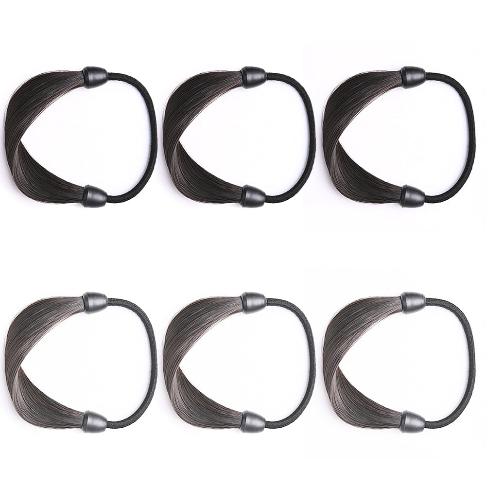 BRIGHTFUFU Hair Ties Circular Chic Elegant 6Pcs 2.8X2.8X0.6In - Walmart.com