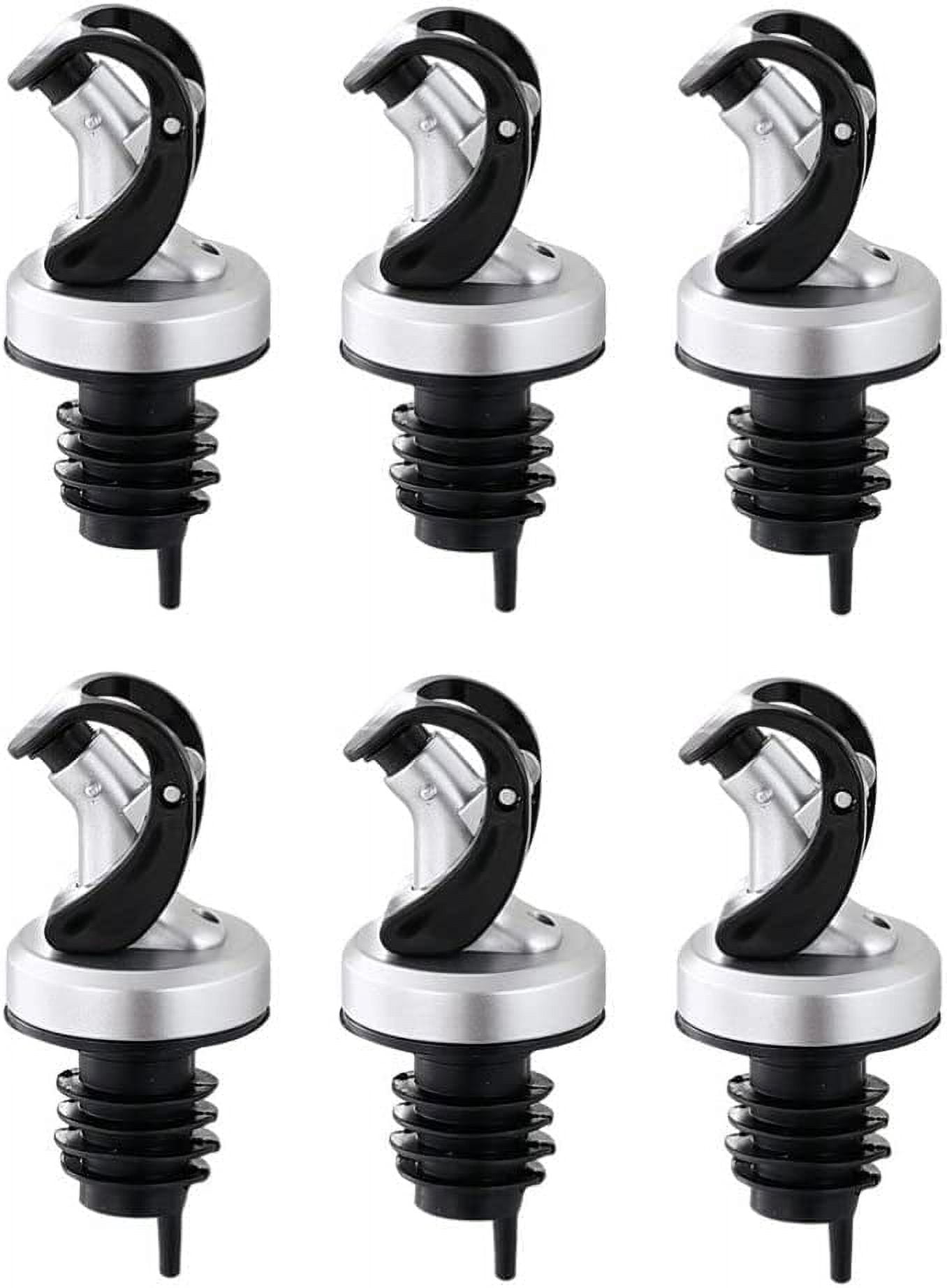 6pcs Wine Bottle Pourers Stainless Steel Liquor Pour Spout Flip Top ...