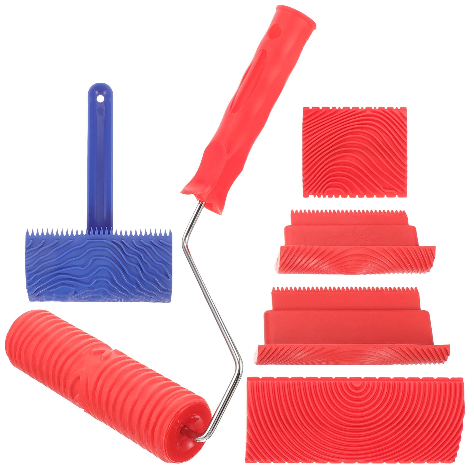 6pcs Wood Graining Painting Tool Set Wall Paint Wood Texture Roller ...