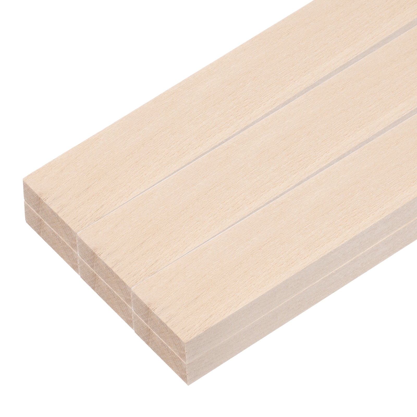 6pcs Wood Sticks, 3/8"x 1" x 12" Rectangle Wooden Cube for DIY ...