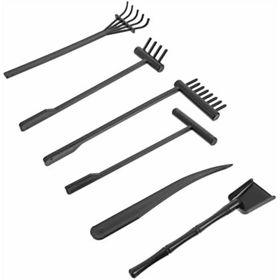 6pcs Zen Sandbox Rake Mini Zen Garden Rake Tabletop Rock Garden Sandbox ...