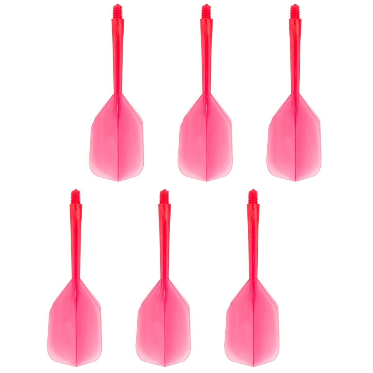 6pcs integrated dart wing shaped dart tail - red - Walmart.com