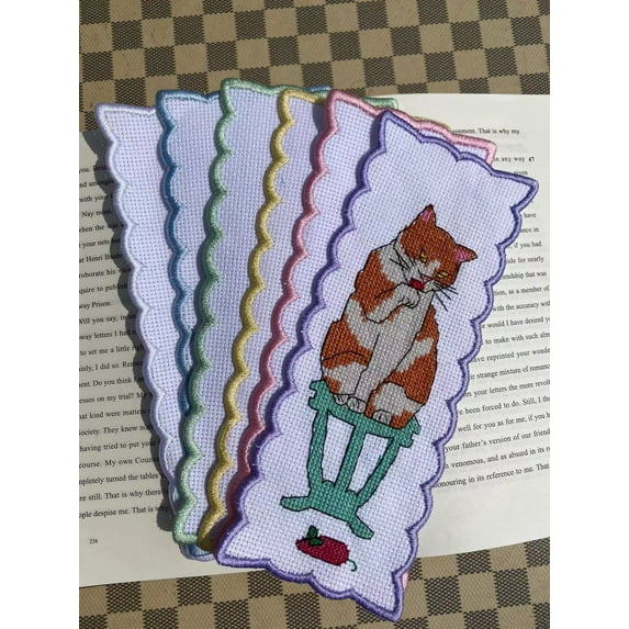 Max Stitch Design 8.5" x 20cm Cat Cross-Stitch Kit with Aida Fabric & Cotton, 6 Pieces - Walmart.com