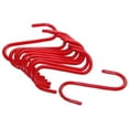 6pcs/pack Red Heavy Duty 5-1/2" PVC Coated "S" Utility Hook Set ...