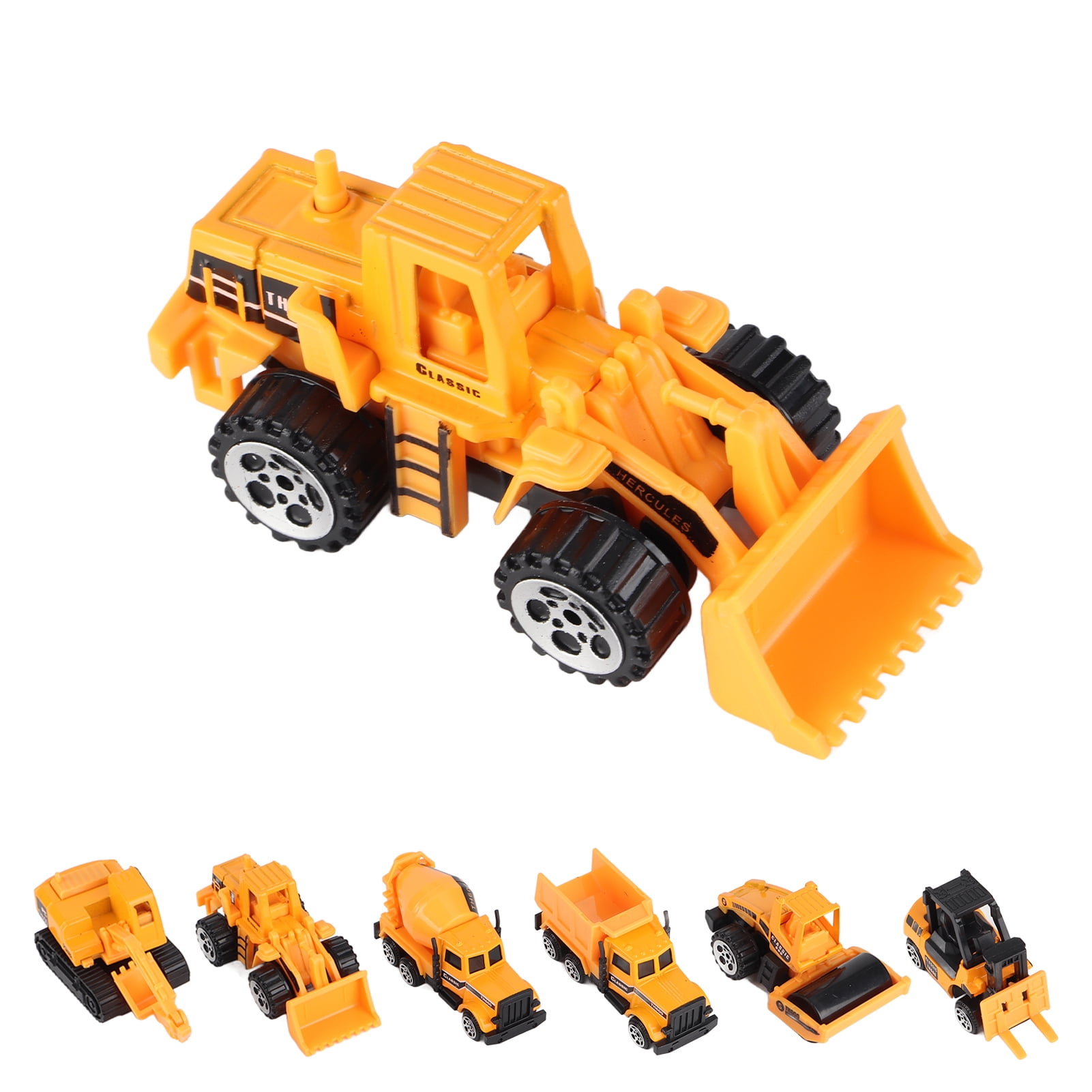 6pcs/set 1:64 Scale Alloy & Plastic Engineering Construction Vehicle ...