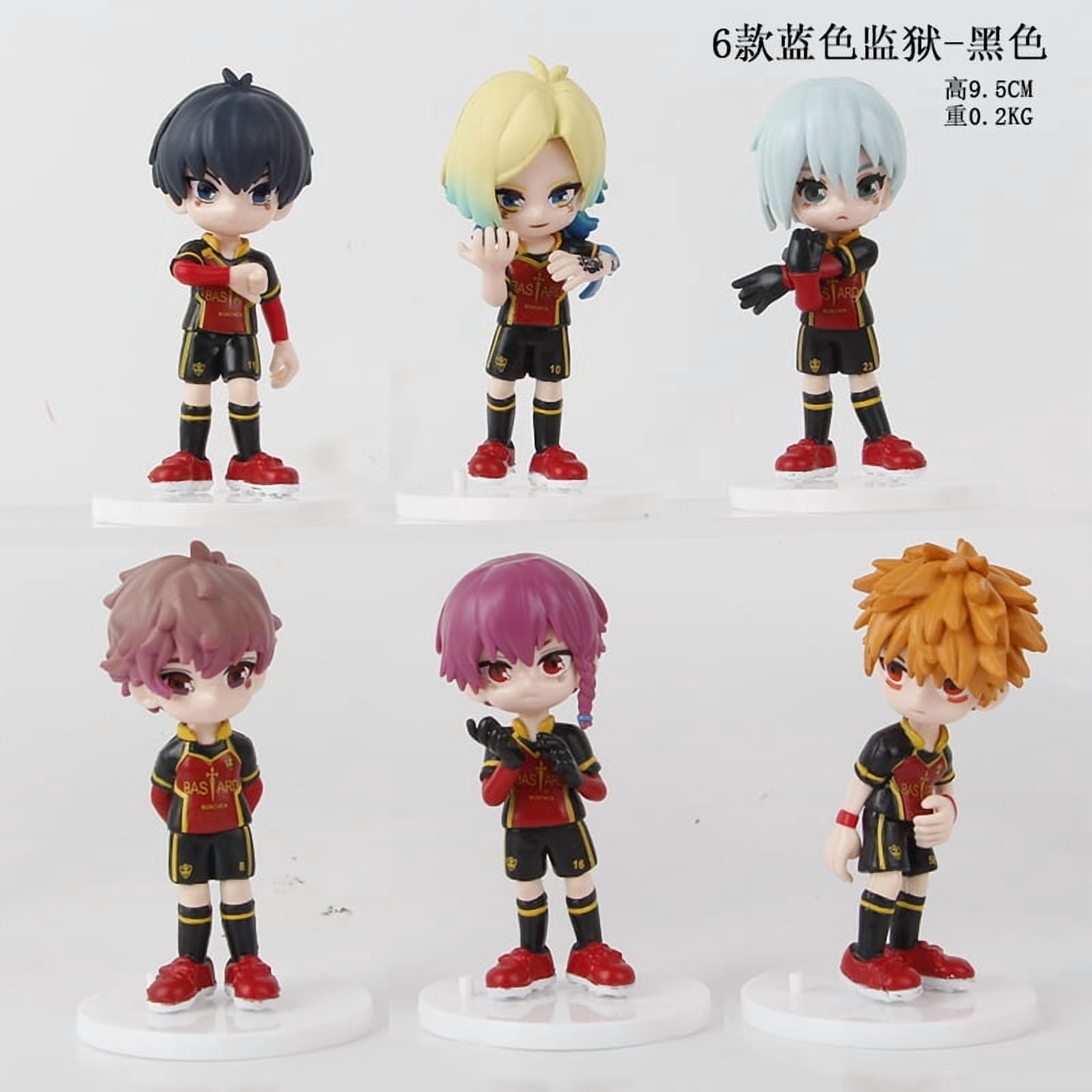 6pcs/set BLUE LOCK Figure Model Toys 9.5cm - Walmart.com