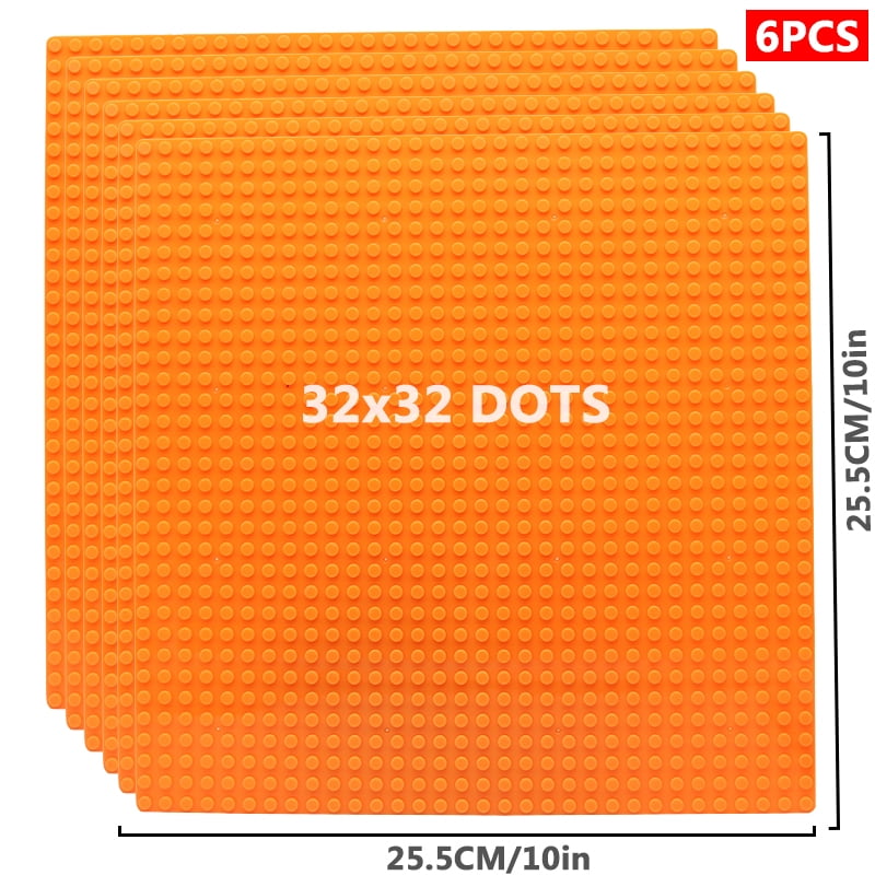 6pcs/set Base Plate 32*32 32*16 Studs Classic Figures Building Blocks ...