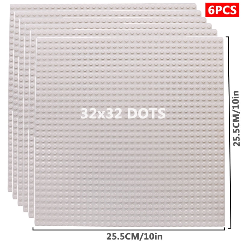 6pcs/set Base Plate 32*32 32*16 Studs Classic Figures Building Blocks ...