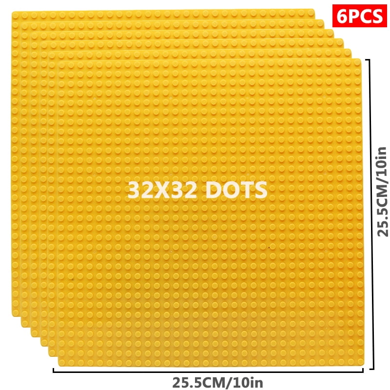 6pcs/set Base Plate 32*32 32*16 Studs Classic Figures Building Blocks ...