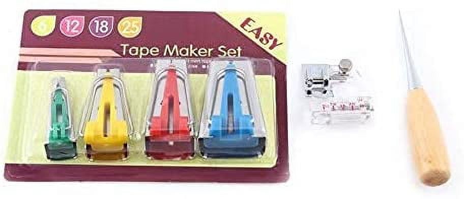 6pcs/set Bias Tape Maker Kit 6/12/18/25mm for Sewing Quilting Awl ...