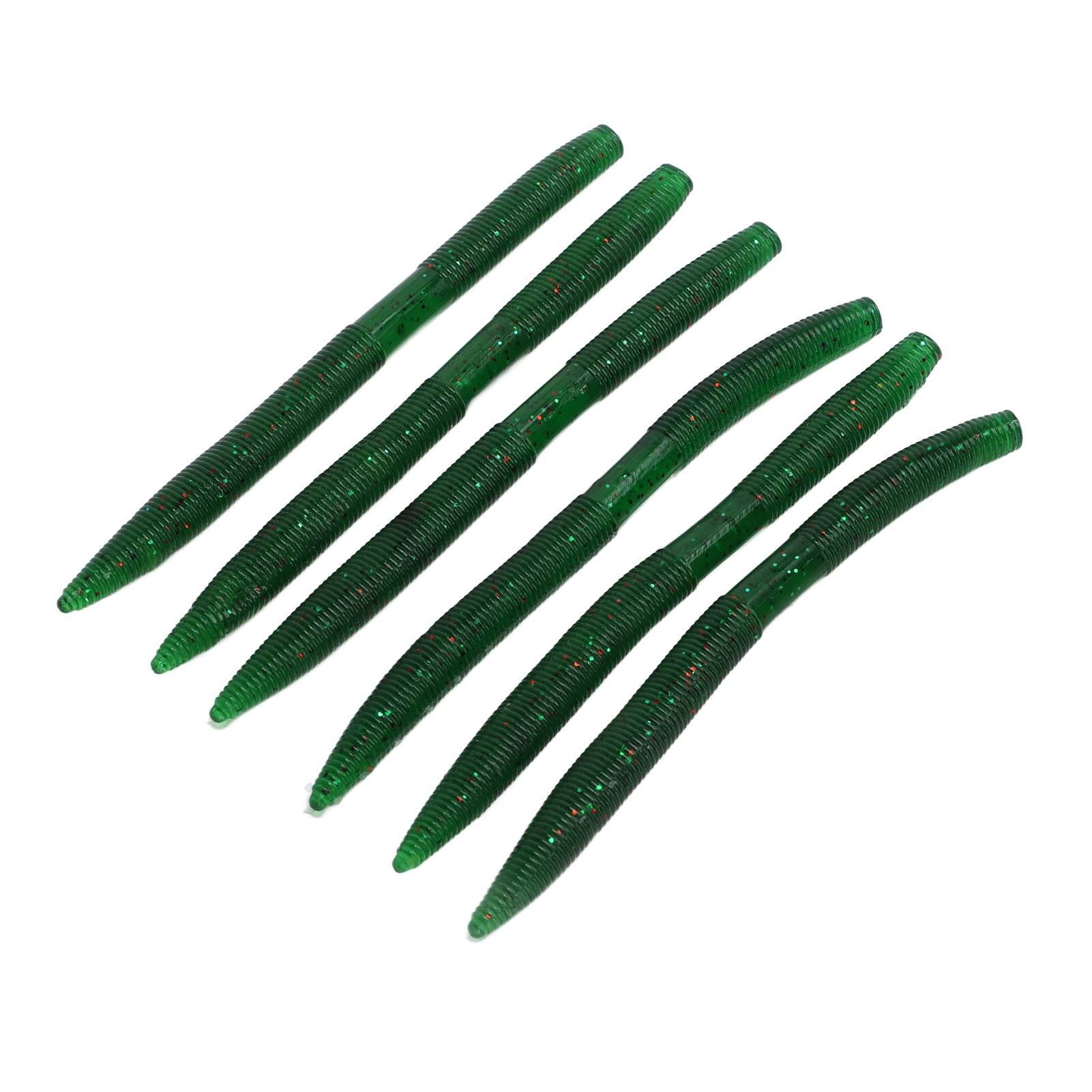 6pcs/set Noodle Worm Fishing Bait Bite Resistant PVC Soft Maggot ...